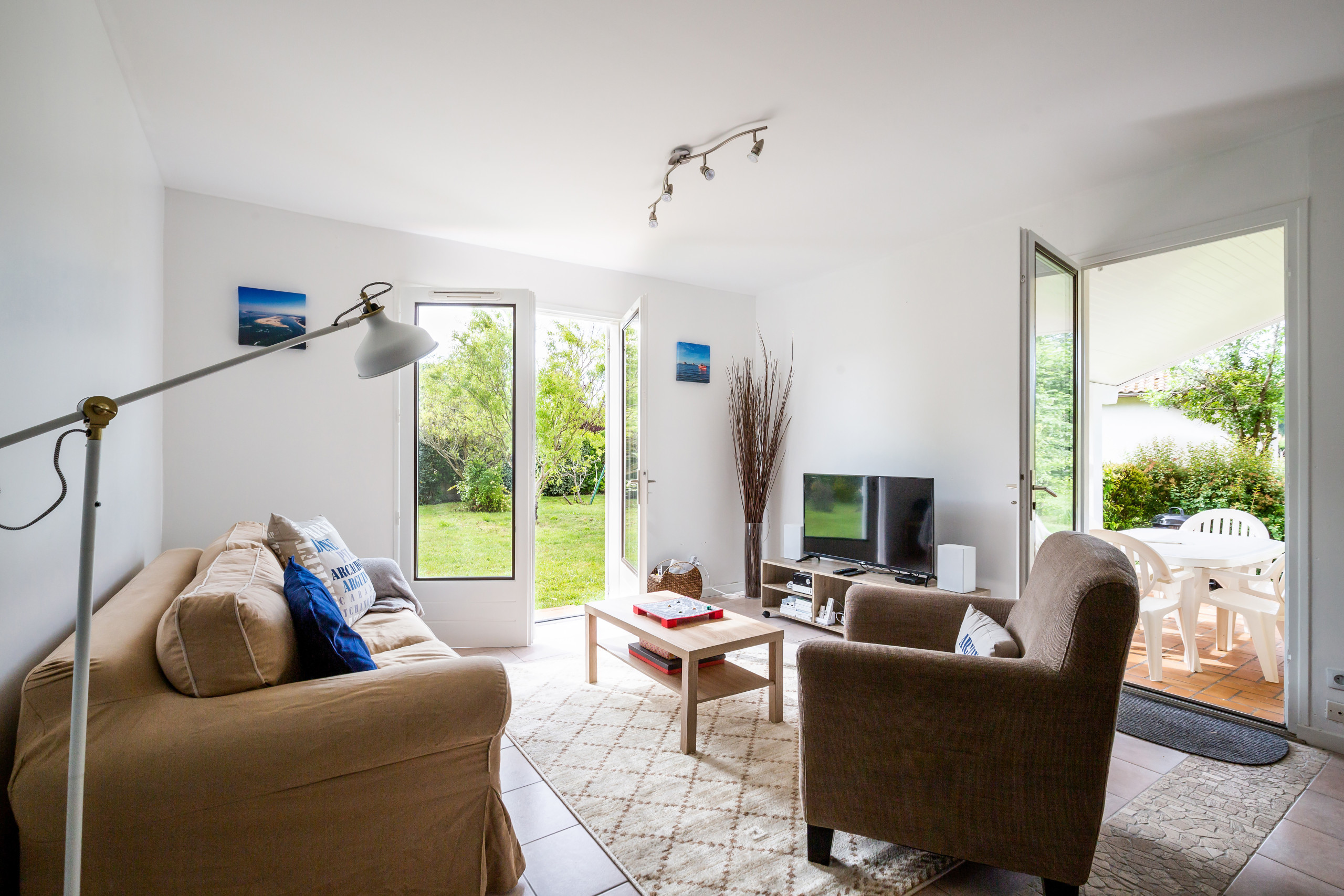 Maisons Lanton - Lanton - 450m plage - Vue Jardin